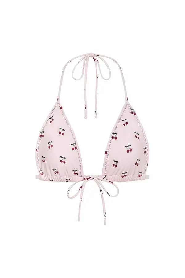 MONTCE Cherries Emma Bikini Top - Pink