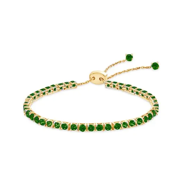 SALLY SKOUFIS Emerald Vermeil Bracelet - Green/gold