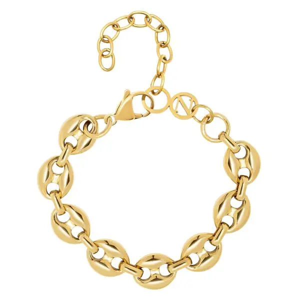 NIALAYA JEWELRY Mariner Link Bracelet - Gold