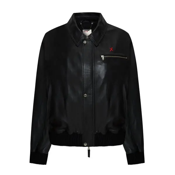 PCFG Bomber Leather Jacket