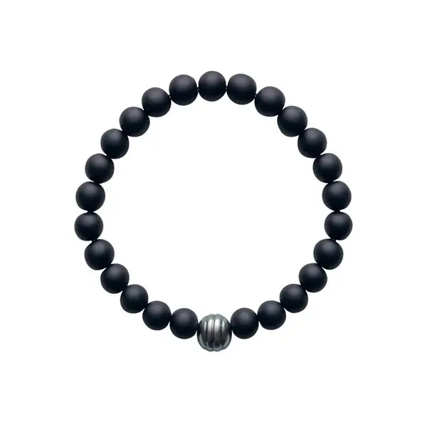ORA PEARLS Tahitian Pearl & Onyx Bracelet - Black/grey