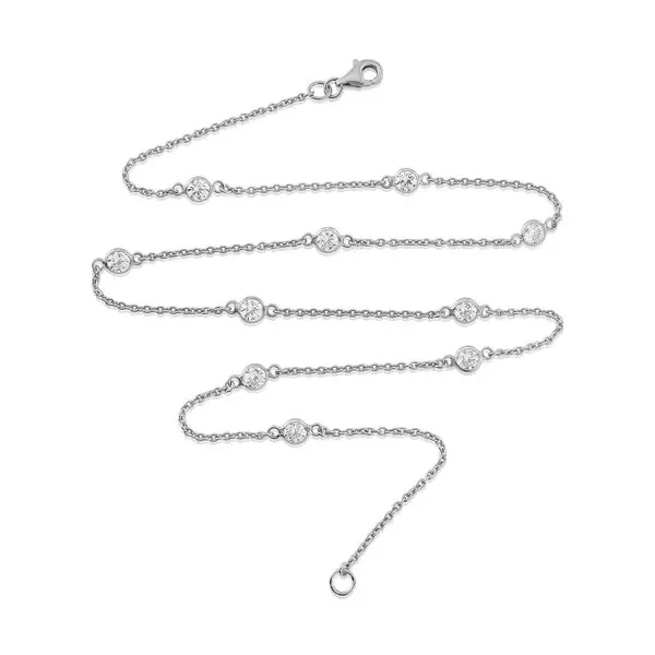AUREE JEWELLERY Sofia Sterling & Cubic Zirconia 18" Necklace - Silver