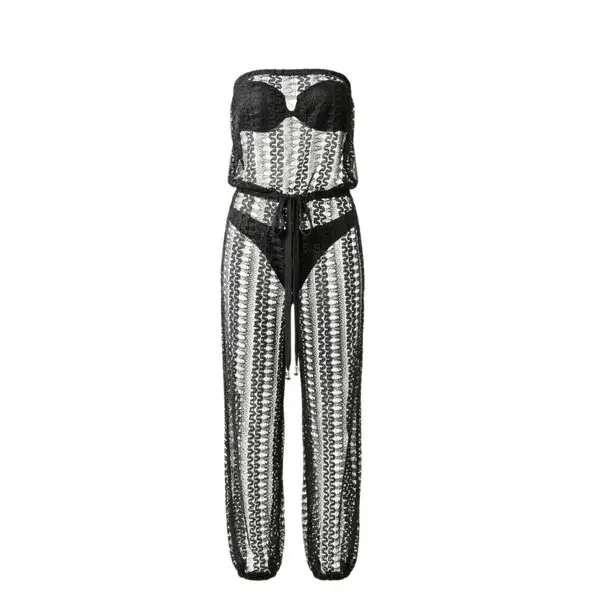 GLAM ON YOU Lace Kida Jumpsuit - Black