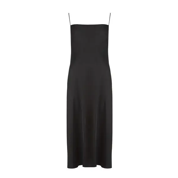ROSES ARE RED The Midi Slipdress - Black