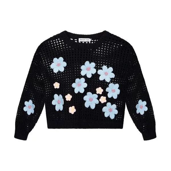 SOUR FIGS Daisy Detail Knit Jumper