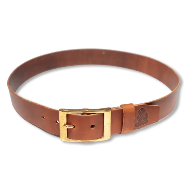 &SONS TRADING CO Leather Belt - Black/brown