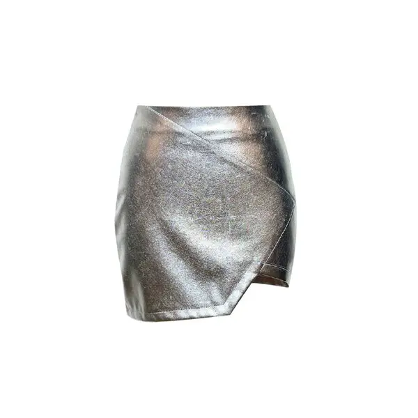 NAZLI CEREN Dian Asymmetric Mini Skirt