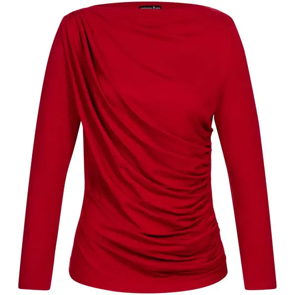 MARIANNA DÉRI Draped Shirt - Red