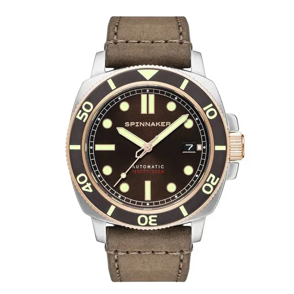 SPINNAKER Hull Diver Automatic Watch - Brown