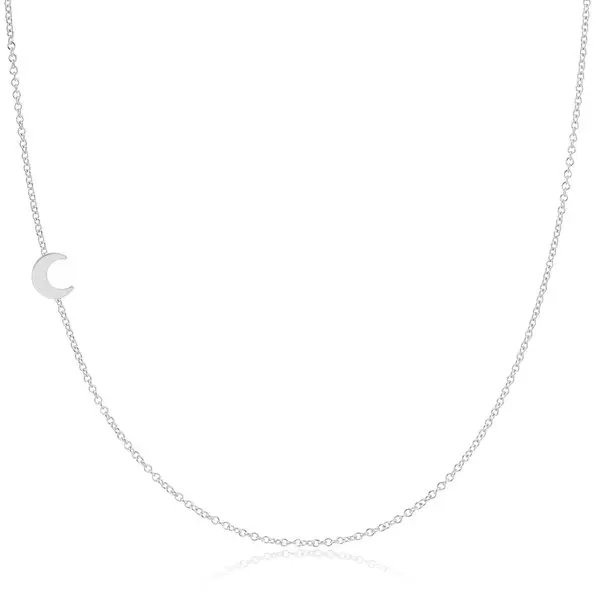 Maya Brenner Designs 14k Gold Asymmetrical Charm Necklace - White