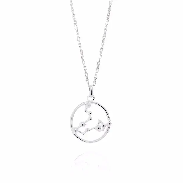 YASMIN EVERLEY JEWELLERY Pisces Astrology Pendant Necklace - Silver