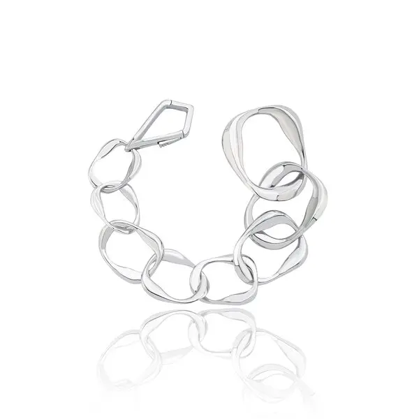 Mishka Aura Chain Bracelet Medium - Silver