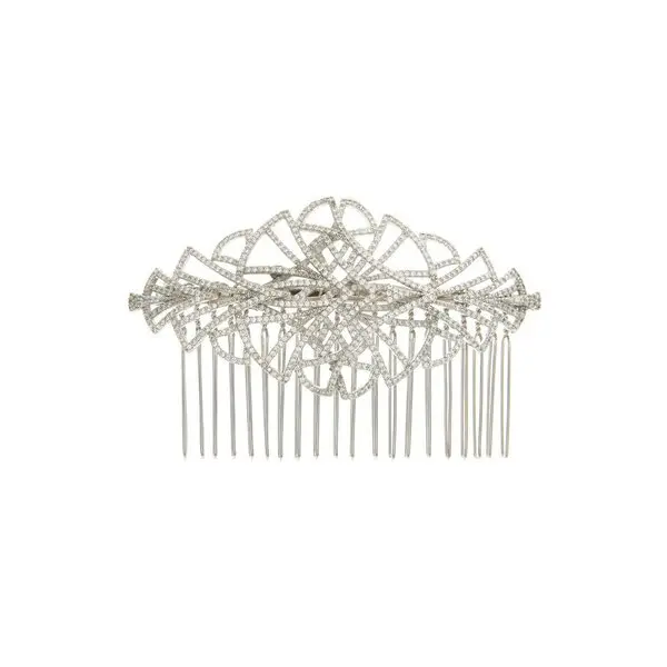 STEPHANIE BROWNE AUSTRALIA Empire Hair Comb - Silver