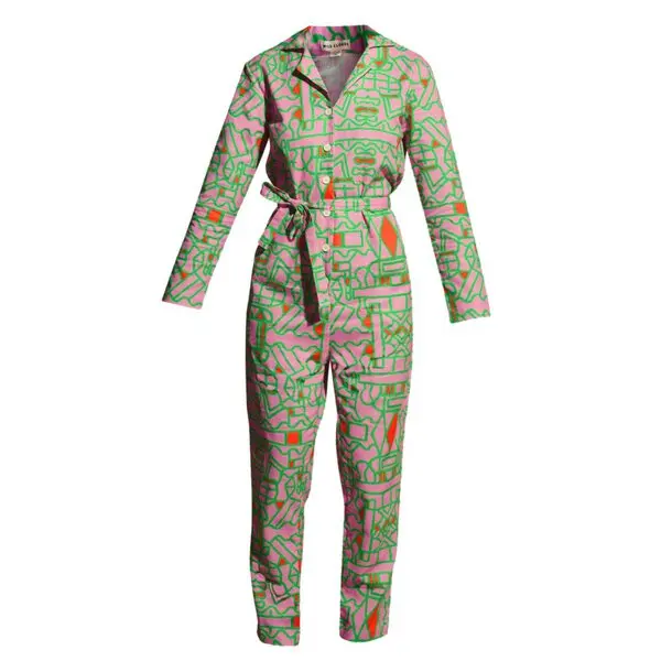 WILD CLOUDS Organic Cotton & Linen Jumpsuit - Pink
