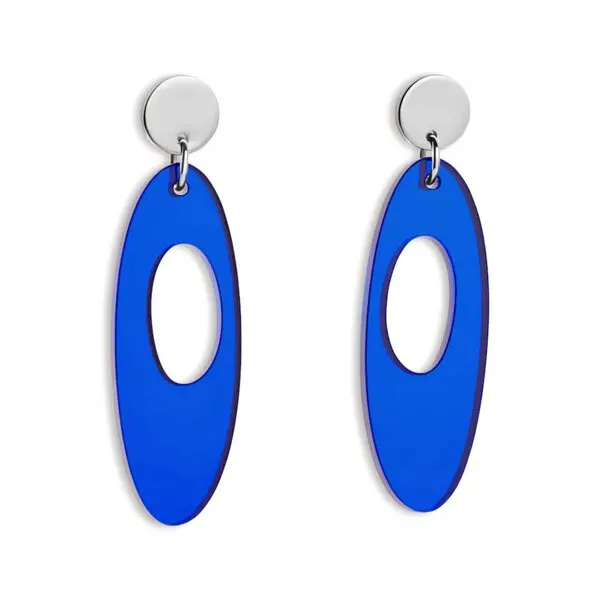 TOOLALLY Hepworth Earrings Mirror - Blue
