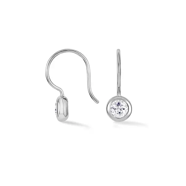 DOWER & HALL Dewdrop Earrings - Silver/white