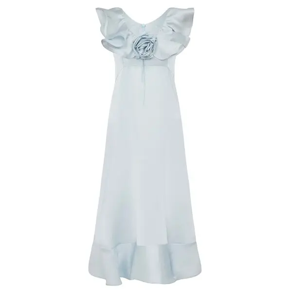 LISA THE LABEL Le Jardin Peony Dress - Blue