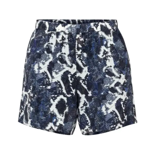LINDSAY NICHOLAS NEW YORK Freya Short In Python Silk - Blue