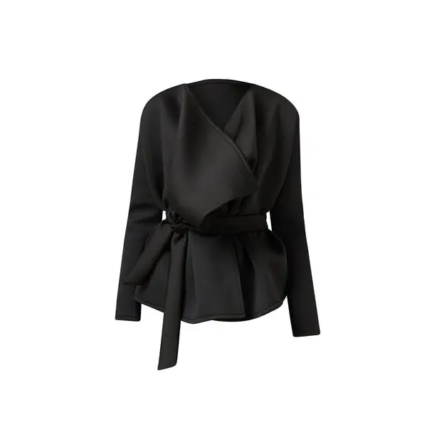 LIA ARAM Neoprene Embroidered Jacket
