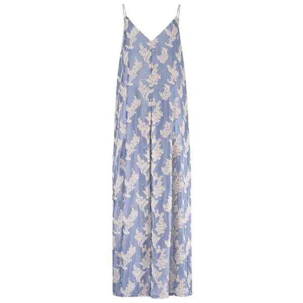 TRAFFIC PEOPLE Wisdom & Pearls Ithaca Jumpsuit - Blue/white
