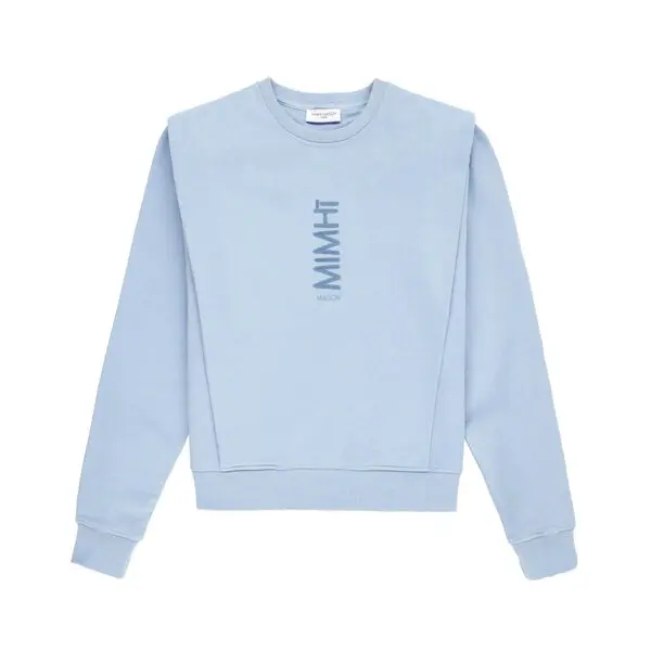 MIMHÍ MAISON Shoulder Pad Cotton Sweatshirt