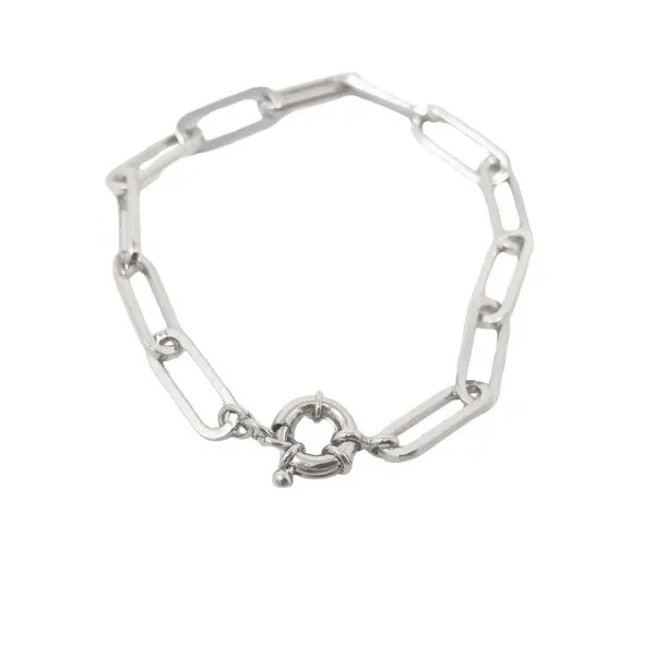 HARFI Paperclip Link Bracelet - Silver