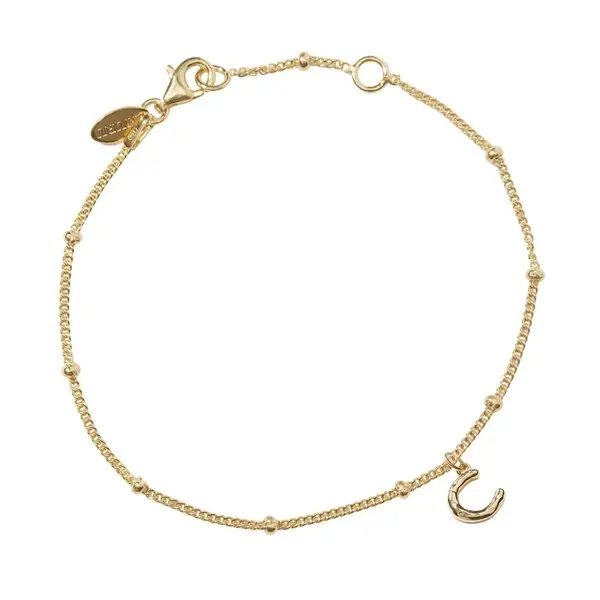 MURU Horseshoe Charm Bracelet - Gold