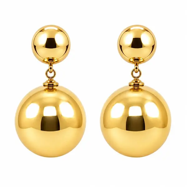 MICHAEL NASH JEWELRY Marylynn Ball Drop Earrings - Gold