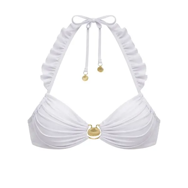 IVY SWIMWEAR Rosetta Bikini Top - White