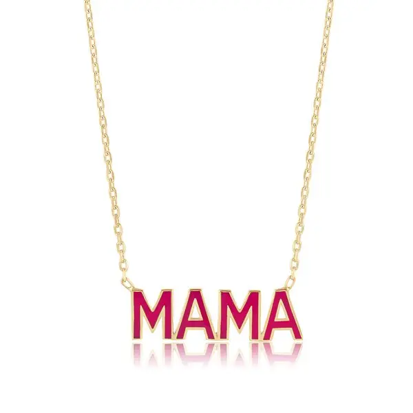 SHYMI Mama Name Plate Necklace - Gold