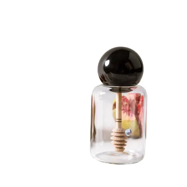 And Jacob Honey Pot Container Marble - Black