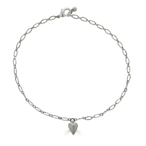 LONI PAUL JEWELRY Plated Heart Necklace - Silver