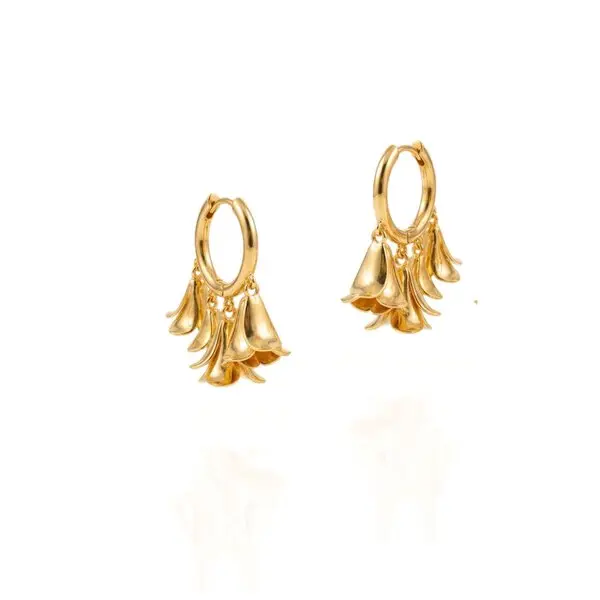 JAREDJAMIN Petali Click-top Hoop Earrings - Gold