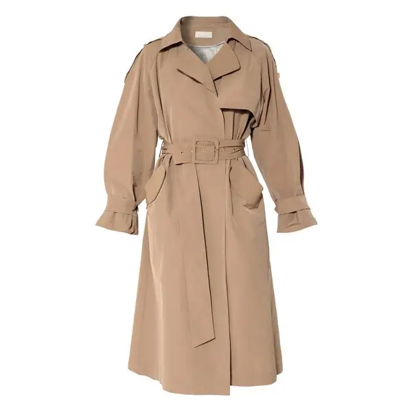 AGGI BY HALEWSKI Sara Nougat Trench Coat
