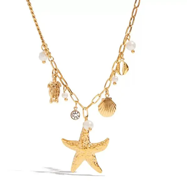 MISS CECILIA Seaside Charm Necklace - Gold