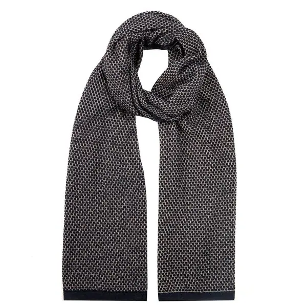 MOHAIR&ANGORA Midas Scarf Black - Blue