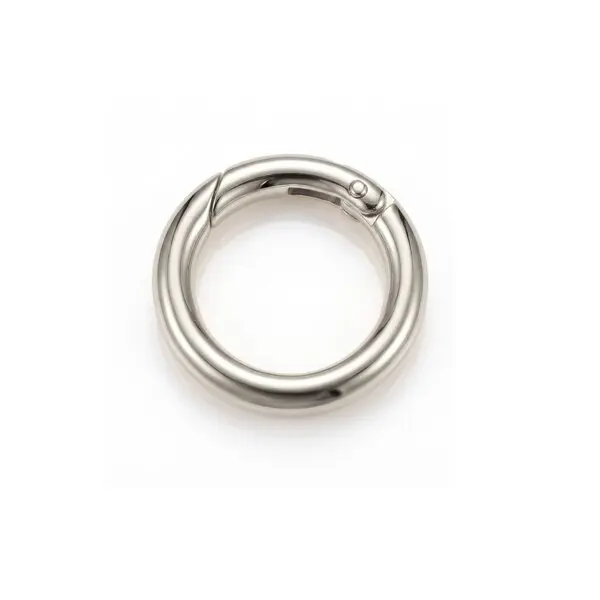 JAREDJAMIN Circular Clicker Clasp - Silver