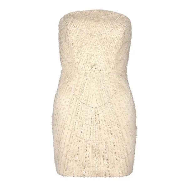 MARUSIYA LONDON The Vera Mini Dress - Beige