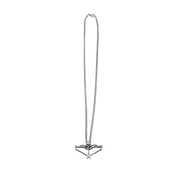 Lovard Bow & Arrow Pendant Necklace - Silver