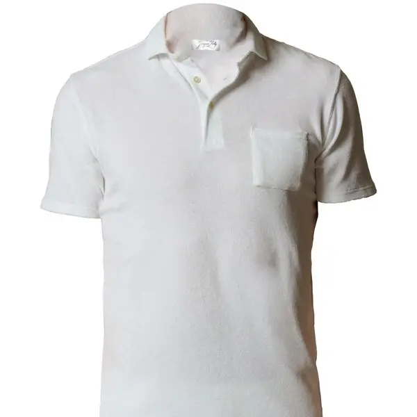 Jacques Zolty Pierre Terry Cotton Polo - White