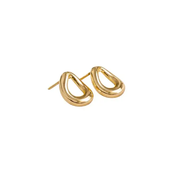 ORIAKU STUDIO Toro Circle Plated Earrings - Gold
