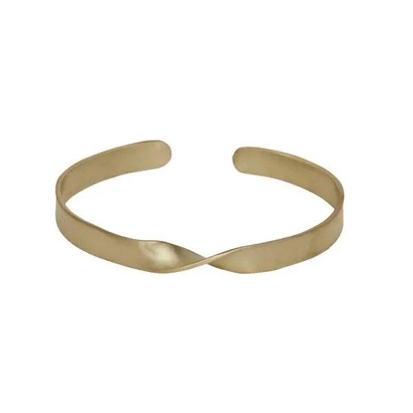 ZEWORKS Twist Brass Bracelet - Gold