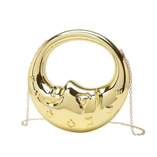 CHANEL JOAN ELKAYAM The Luna Moon Bag - Gold