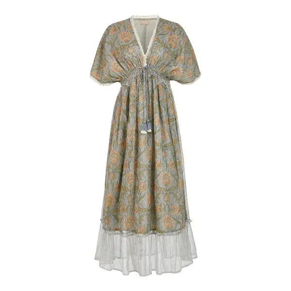 LIMINAL Surya Maxi Dress - Blue