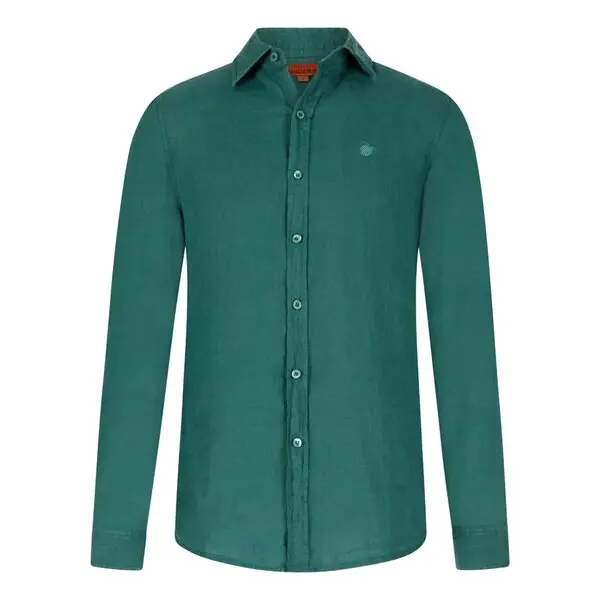 MAISON TANGERINE Basil Linen Shirt For - Green