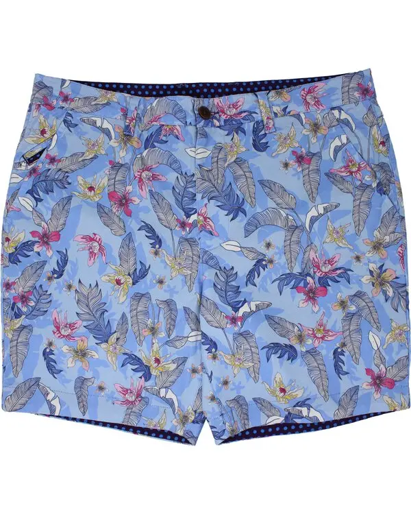 LORDS OF HARLECH Edward Falling Flowers Short - Blue