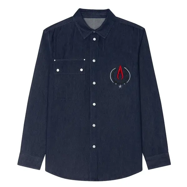 BORN IN EXILE Denim Shirt Raw Denim "mumtaz