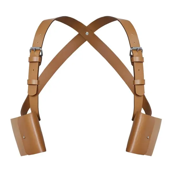 BADASS & GODDESS LEATHER Leather Holsters - Brown/silver