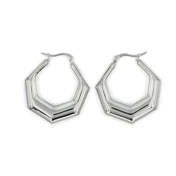 SUPERDIVAJEWELLERY Hoop Earrings - Silver