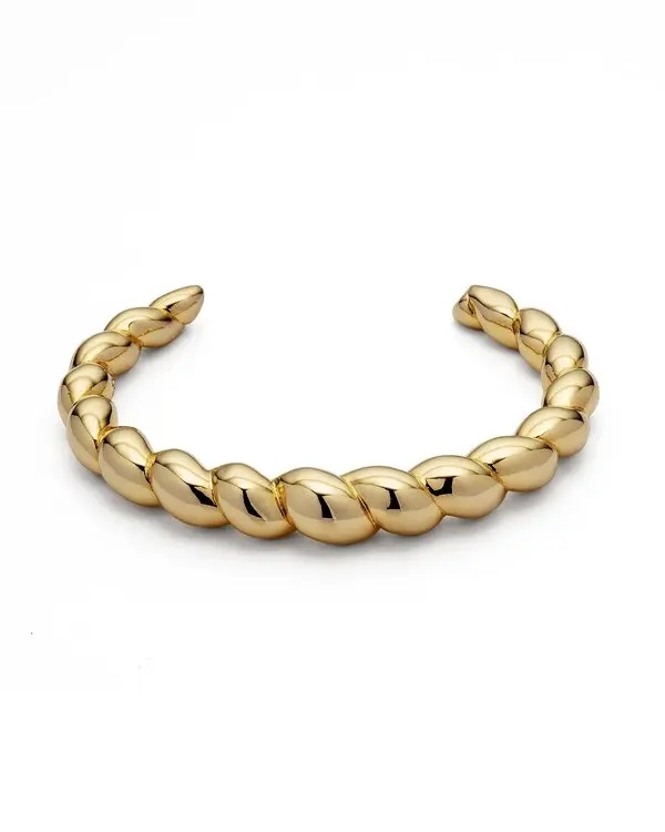 CRYSTALS AND CO Open Swirl Cuff - Gold